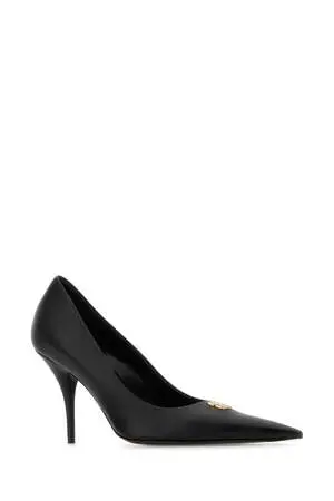 Balenciaga Leather Avenue Bb Editor 90 Pumps - Black