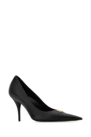 Balenciaga Leather Avenue Bb Editor 90 Pumps - Black