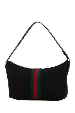 Gucci Gg Fabric Small Lunetta Shoulder Bag - Black