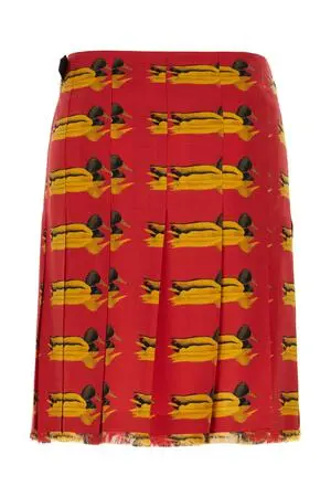 Burberry Printed Skirt