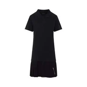 Balenciaga Layered Polo Mini Dress - Black
