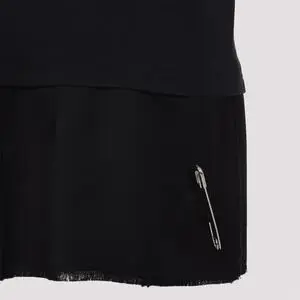Balenciaga Layered Polo Mini Dress - Black