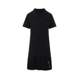 Balenciaga Layered Polo Mini Dress - Black