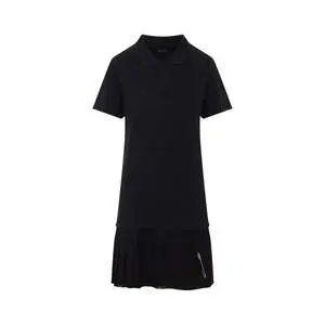 Balenciaga Layered Polo Mini Dress - Black