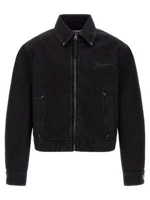 Jacquemus La Veste De-nîmes Canevas Jacket - Black