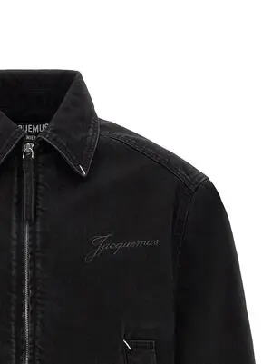 Jacquemus La Veste De-nîmes Canevas Jacket - Black