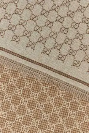 Gucci Embroidered Wool Scarf
