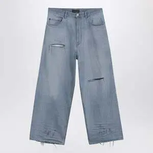 Balenciaga Wide Leg Jeans - Blue