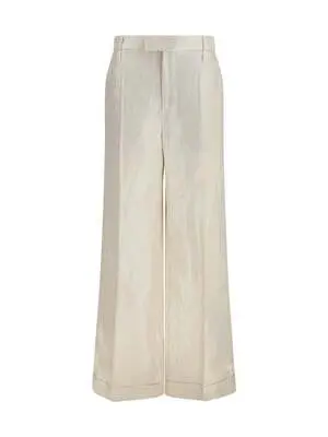 Brunello Cucinelli Linen Tailored Pants