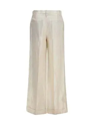 Brunello Cucinelli Linen Tailored Pants