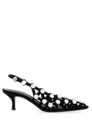 Attico Slingback Grid - Black