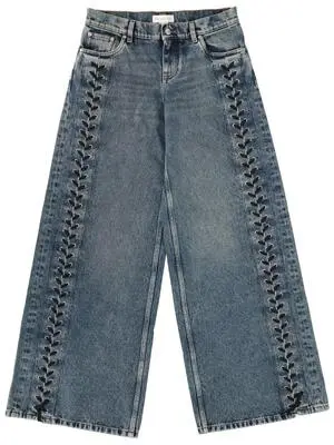 Stella McCartney Jeans With Laces - Blue