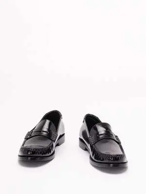 Saint Laurent Calf Leather Loafers - Multicolor