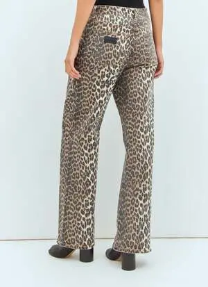 GANNI Leopard Print Izey Pants