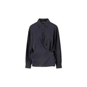 LEMAIRE Twisted Silk Shirt - Black