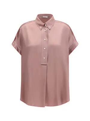 Brunello Cucinelli Brunello Cucinelli Women Silk Shirt Pink
