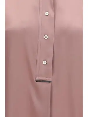 Brunello Cucinelli Silk Shirt - Pink