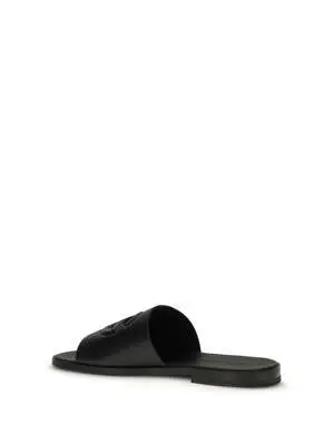 Dolce & Gabbana Logo Sandals - Black