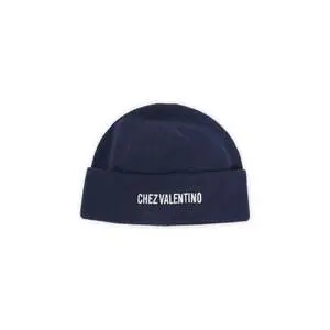 Valentino Garavani Cotton And Wool Hat - Blue