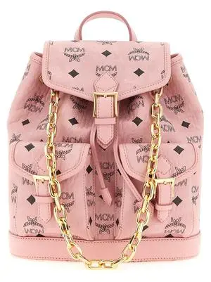 Mcm Aren Mini Backpack Pink