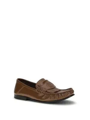 Marni Leather Loafers - Brown