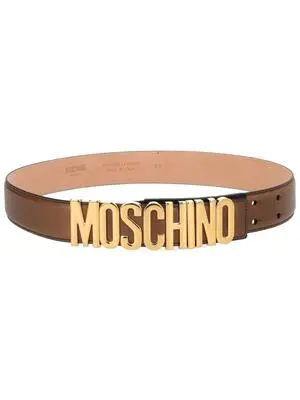 Moschino Cintura Con Logo - Brown
