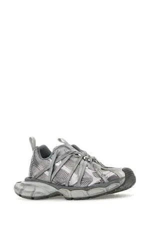 Balenciaga Grey Mesh And Rubber 3xl Extreme Sneakers - Gray