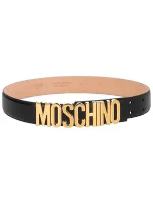 Moschino Cintura Con Logo - Black