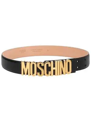 Moschino Cintura Con Logo - Black