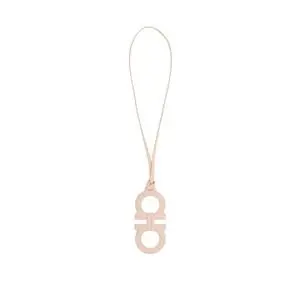 FERRAGAMO Calfskin Leather Charm - Pink