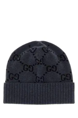 Gucci Embroidered Cashmere Beanie Hat - Multicolor