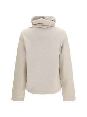 Alaïa High-neck Wool Jumper - Cream