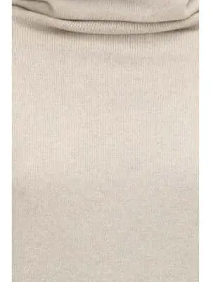 Alaïa High-neck Wool Jumper - Cream