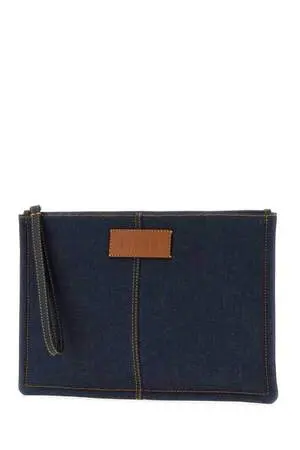Fendi Denim Medium Clutch