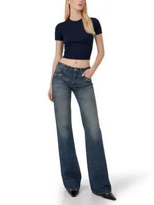 Gucci Viscose Jacquard Gg Top - Blue