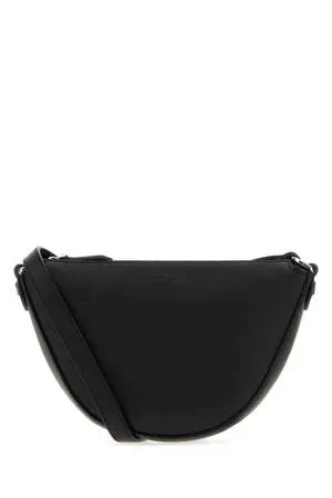 Fendi Leather Mini Melon Cross Body Bag - Black
