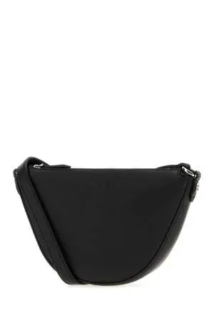 Fendi Leather Mini Melon Cross Body Bag - Black