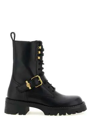 Versace Ankle Boots With Buckle
