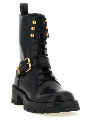 Versace Ankle Boots With Buckle