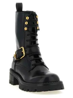 Versace Ankle Boots With Buckle