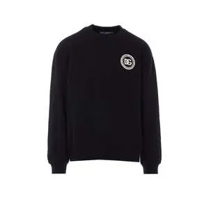 Dolce & Gabbana Logo Patch Sweatshirt - Black