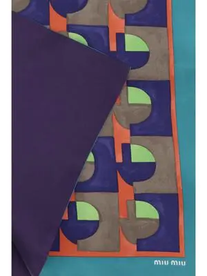 Miu Miu Geometric Print Scarf - Multicolor