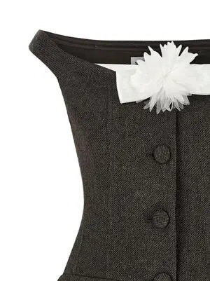 SELF-PORTRAIT Bardot Neckline Dress
