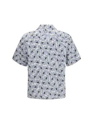 Prada Cotton Shirt With Floral Print