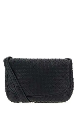 Bottega Veneta Midnight Leather Crossbody Bag - Blue