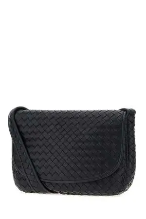 Bottega Veneta Woven Leather Crossbody Bag - Blue