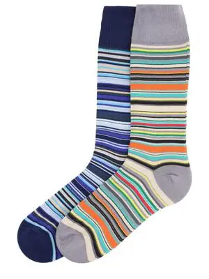 Paul Smith 2-pack Striped Socks