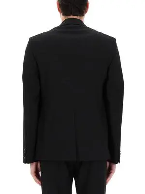 Gucci Single-breasted Jacket With Gg Weave
