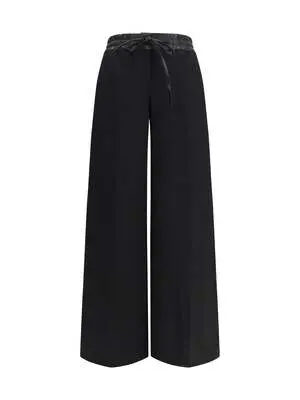 Alaïa Tailored Virgin Wool Pants - Black