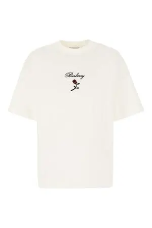 Burberry Embroidered Rose T-shirt - Multicolor